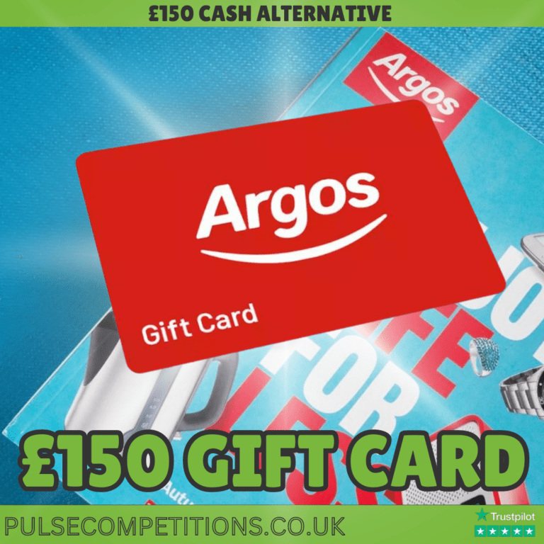 £150 Argos Gift Card – Pulse Competitions