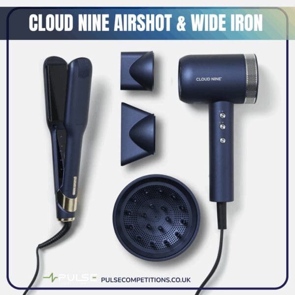 Cloud Nine Wide Iron & Airshot Hair dryer – Pulse Competitions